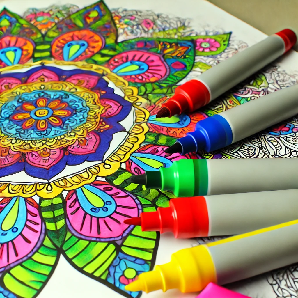 Exploration des Feutres Acryliques pour un Coloriage Créatif